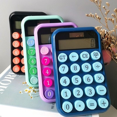 Small Solar Calculator ABS Calculator Mechanical Keyboard Calculator | eBay