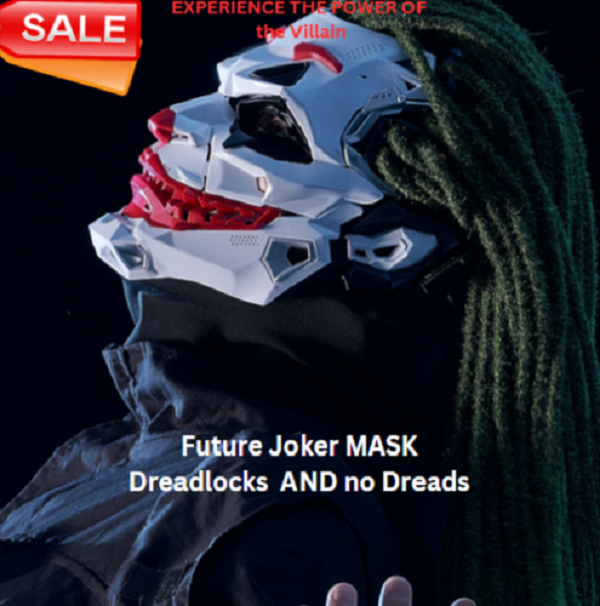 Joker Cyberpunk Full Face Mask Cosplay Resin Anime Helmet Halloween ...