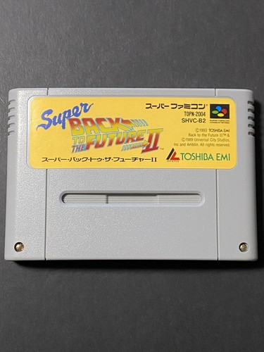 Super Back to the Future II 2 Nimtendo Super Famicom SFC SNES Japan ...