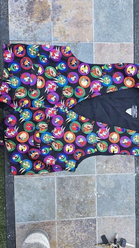 Looney Tunes Mania 100% Silk Vest 1993 Warner Bros Bugs Taz Marvin ...