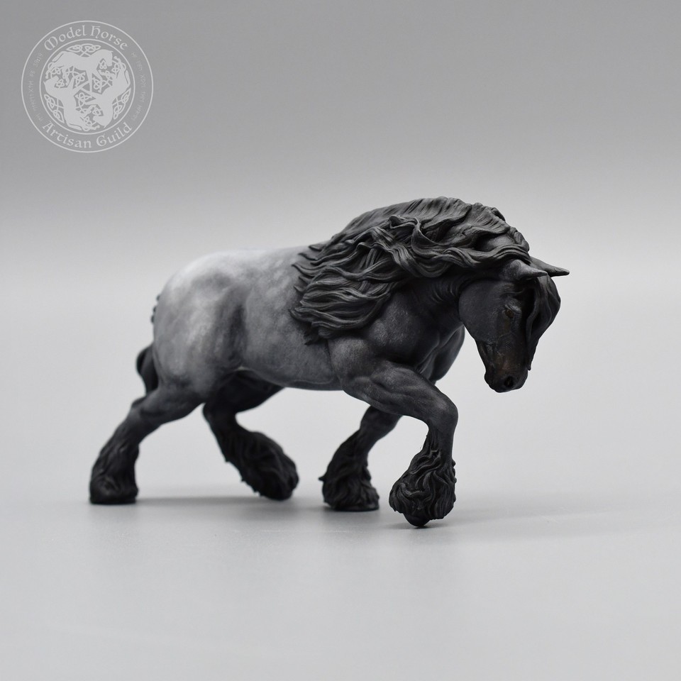 3D Printed- Roan Heavy Draft Gelding "Jarl" - Stablemate 1:32 Scale | eBay