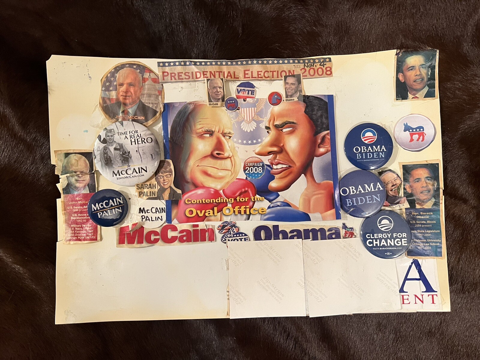 HUGE VINTAGE PRESIDENTIAL CAMPAIGN BUTTON COLLECTION. OWN A PIECE OF ...