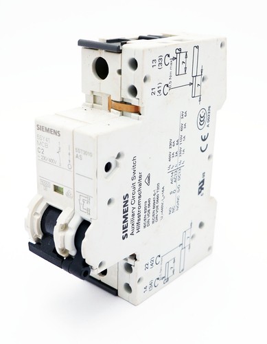 Siemens Circuit Breaker 5SY4102-7 MCB C2 + 5ST3010 AS 230/400V -used ...