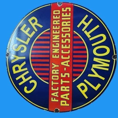 Porcelain Chrysler Enamel Sign Size 30x30 Inches Double Sided | eBay