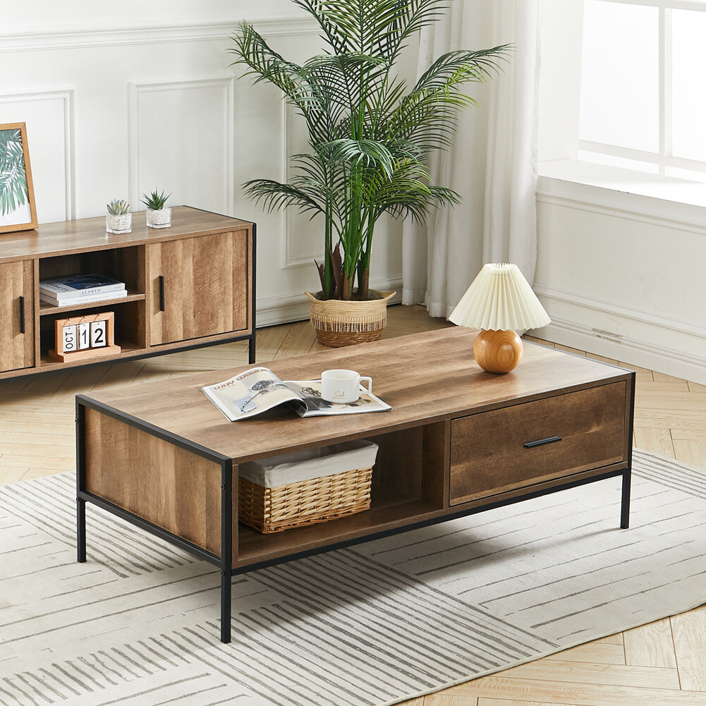 Coffee Service Table Drawers Curved Coffee Table With Storage Drawers