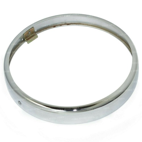 7" Headlight lamp Outer Rim For Royal Enfield Bullet Bsa Steel Chrome ...