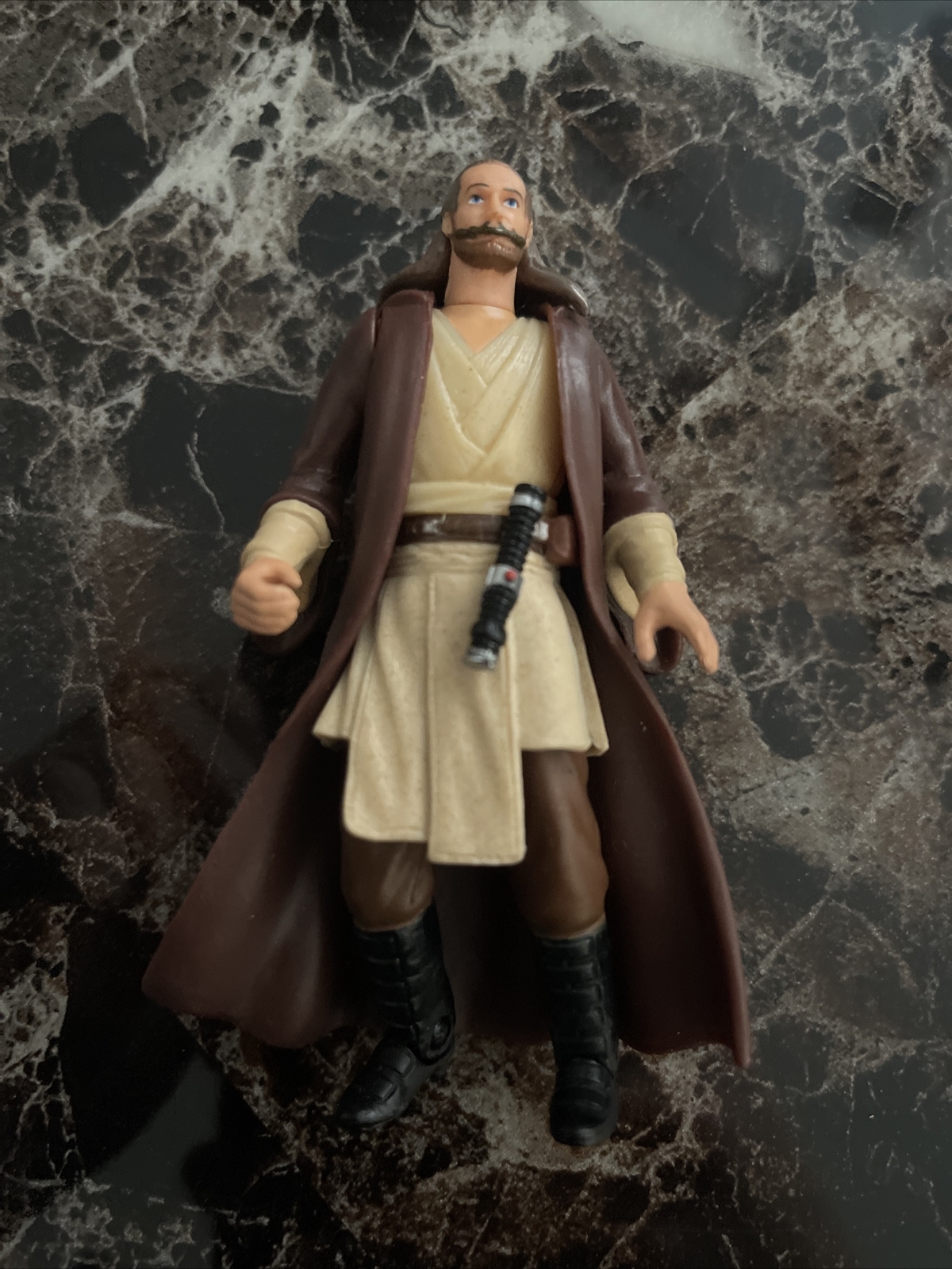 Star Wars Episode 1 Phantom Menace Qui-Gon Jinn 3.75” Figure From Opee ...