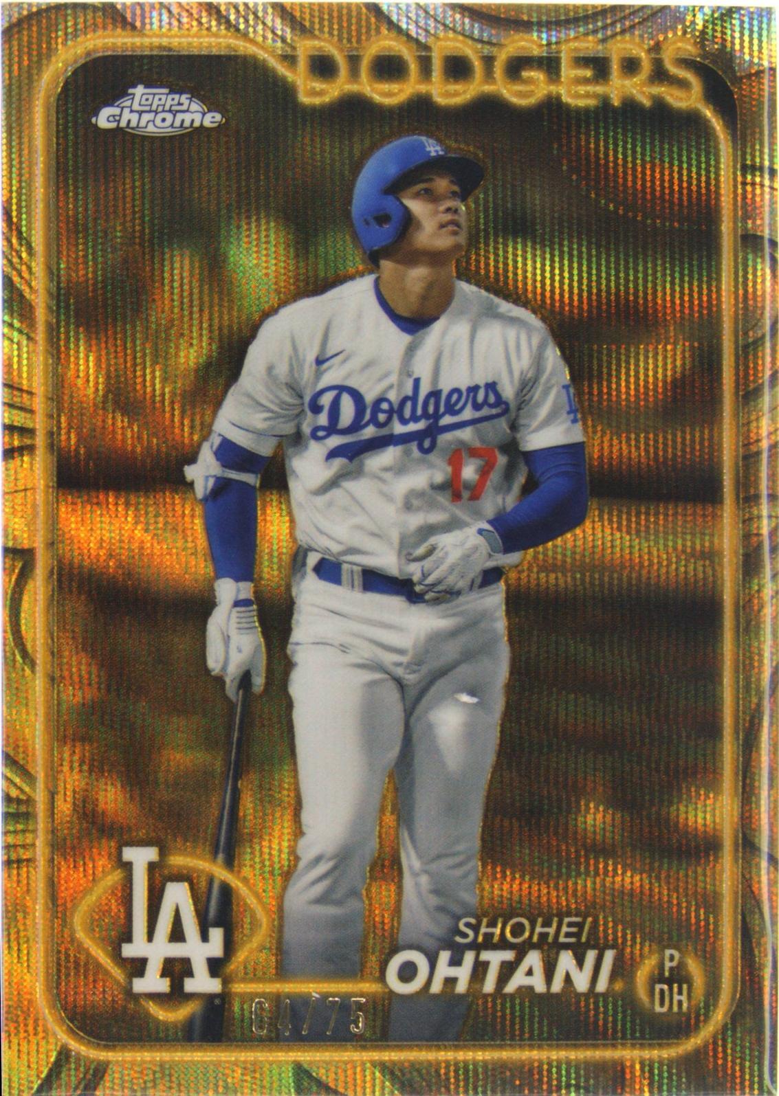 2024 Topps Gilded Collection - Shohei Ohtani #1 Gold Wave Refractor /75 ...