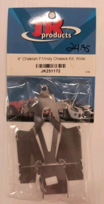 JK Products 4" Cheetah F1/Indy Slot Car Chassis Kit, Wide 1/24 Scale # ...
