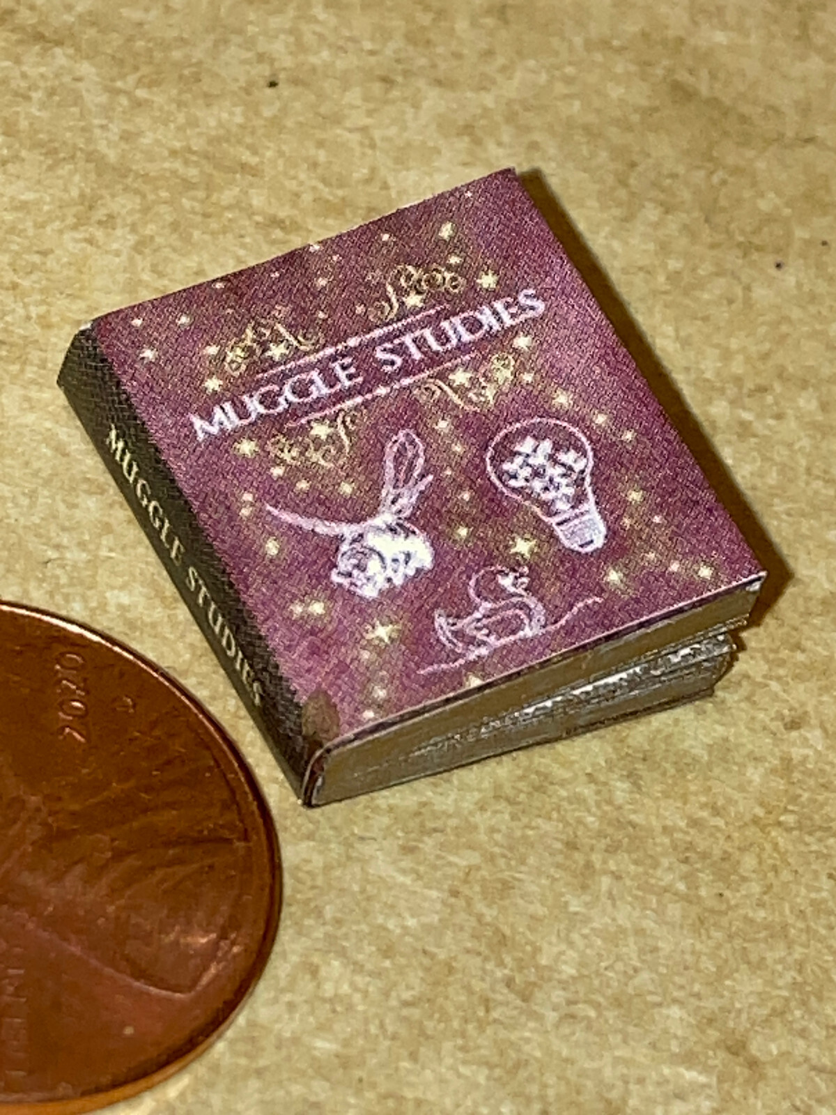 Muggle Studies book paper pages mini Witch & wizard dollhouse Potter | eBay