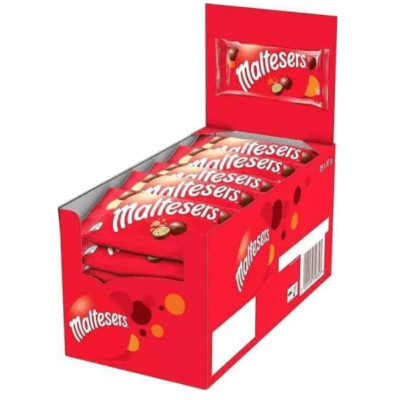 Maltesers Delicious and Light Milk Chocolate Full Box of 25 Bags ...