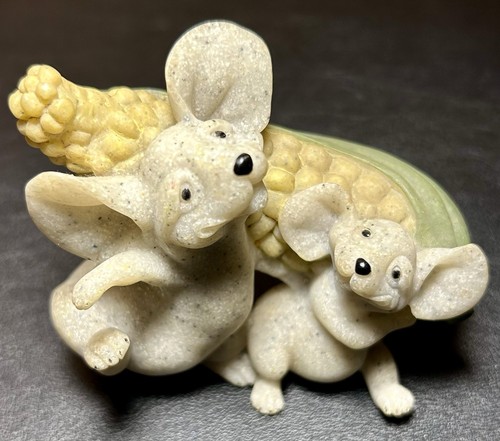Quarry Critters - Second Nature Design - Stone Joyful Mice With Corn ...