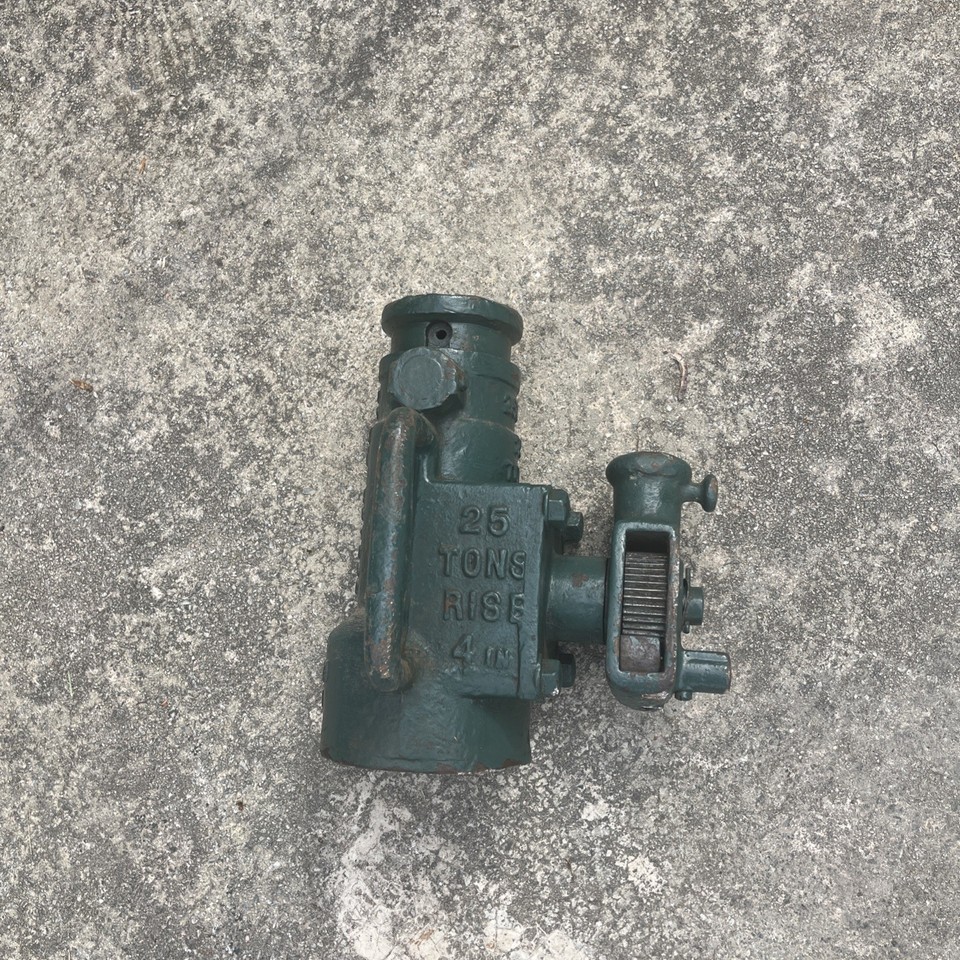 Vintage 25 Tons 1918 AO Norton Rail Road Iron Jack Tractor Antique 2510 ...