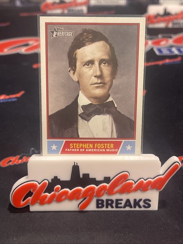 Stephen Foster 2025 Topps Heritage Notable Americans #NS-58 SB | eBay
