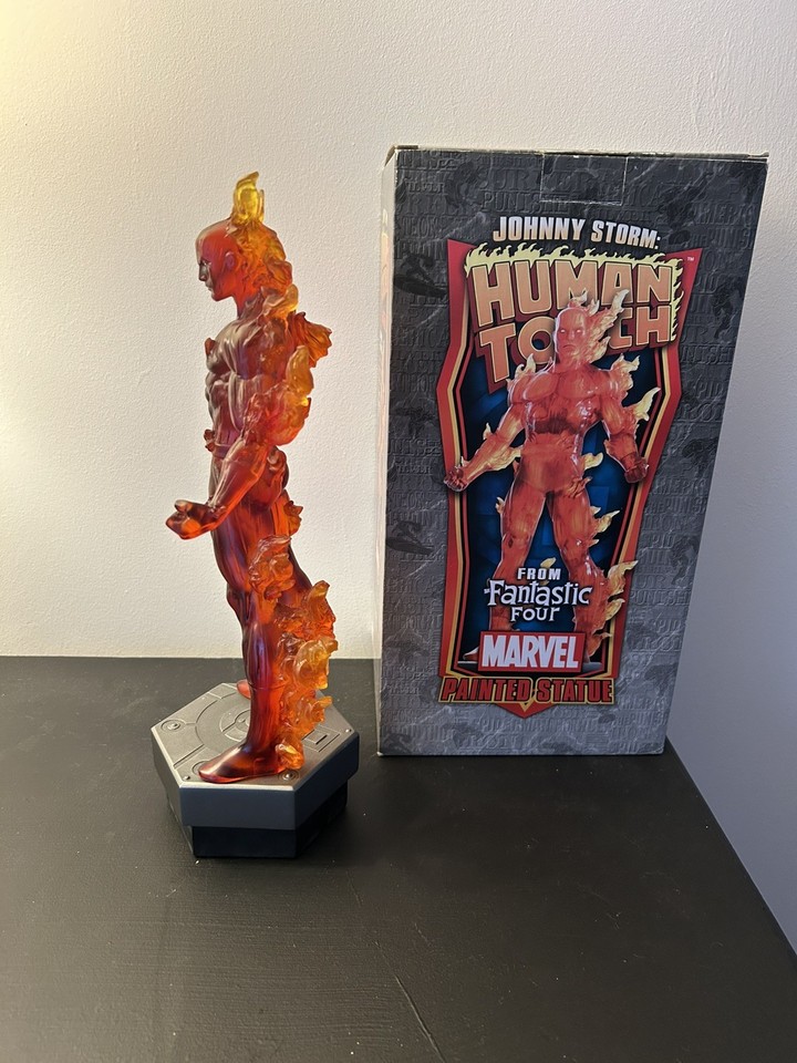 Bowen Designs Human Torch Johnny Storm Statue Fantastic Four Marvel | eBay