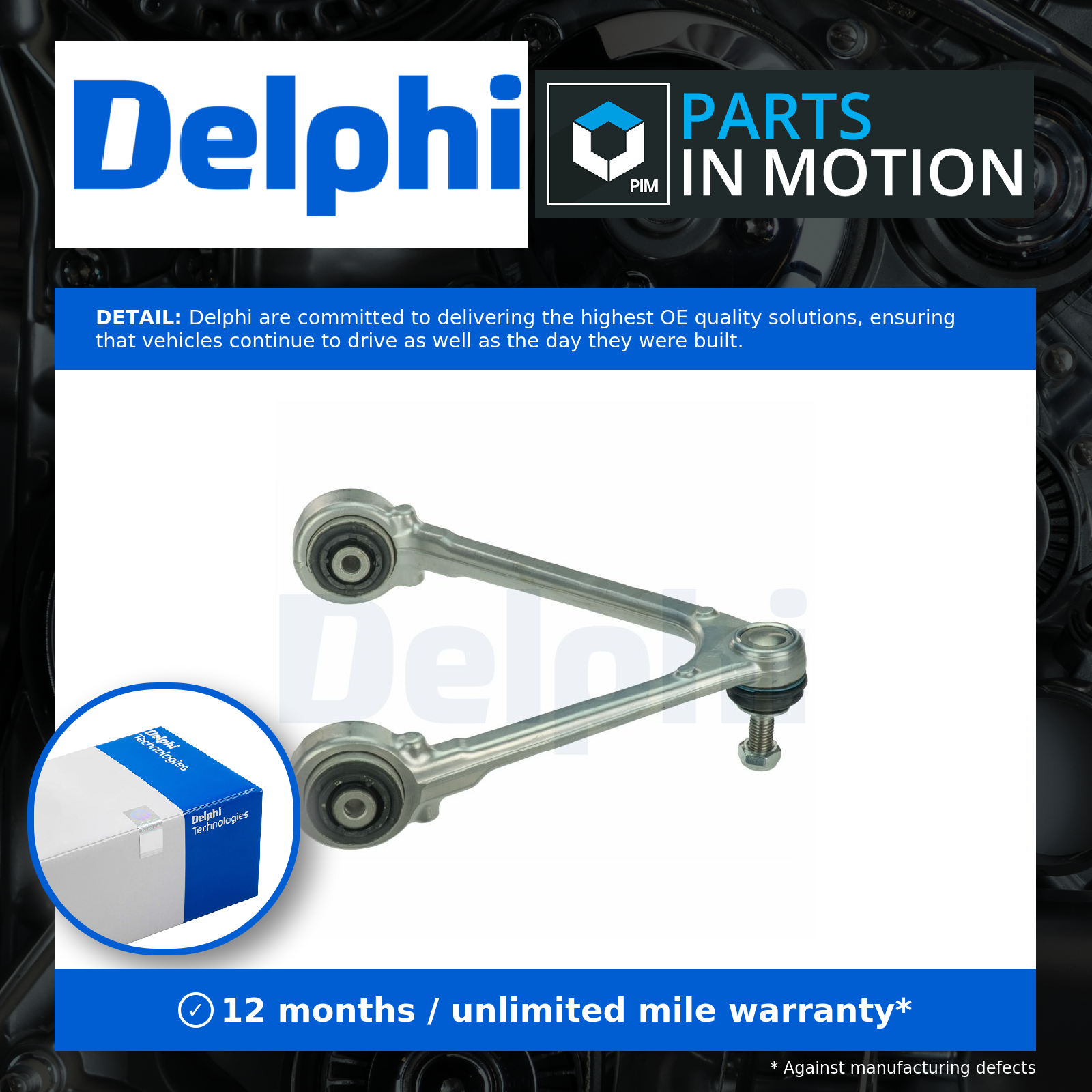 Delphi TC3549 Wheel Suspension Control Trailing Arm Front Right Outer ...