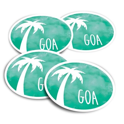 4x Vinyl Stickers Goa India Indian Palm Trees Holiday #58123 | eBay
