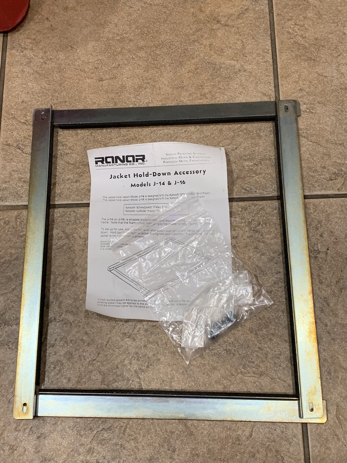 Jacket Hold-Down Accessory Ranar Screen Models J-14 J14 | eBay