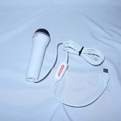 Konami Logiteck USB E-UR20 White Microphone for Wii, PS2, PS3, & Xbox ...