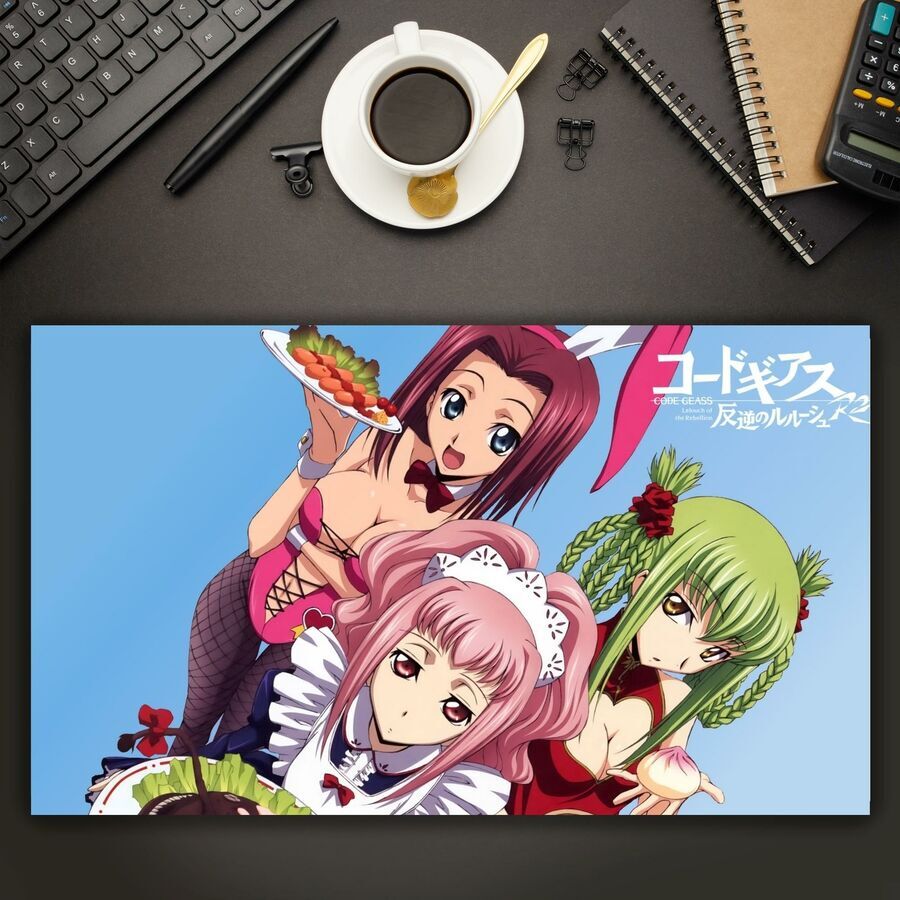 Anime Code Geass CC Anya Alstreim Kallen K??zuki Playmat mat CCG custom ...