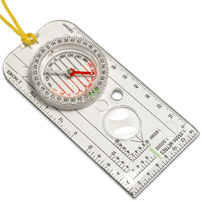 Magnifying Orienteering Compass Navigation Map Reading Scouts Army ...