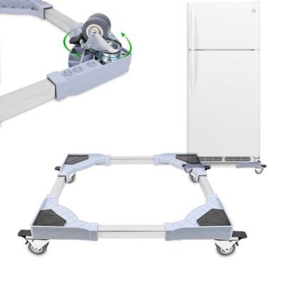 Heavy Duty Washing Machine Appliance Wheel Adjustable Trolley Roller ...