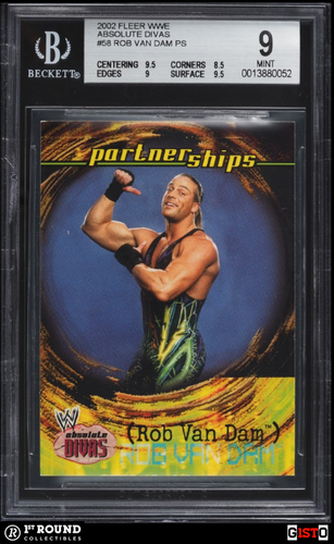 POP 1: Rob Van Dam RVD RC BGS 9: 2002 Fleer WWE Absolute Divas PS ...