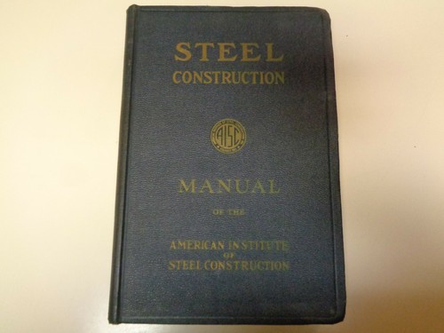 AISC Manual of Steel Construction 1959 5th Edition Architects Engineers ...