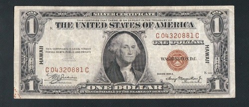 BEAUTIFUL RARE C-C BLOCK 1935A $1 HAWAII NOTE!! NO TEARS OR PINHOLES | eBay