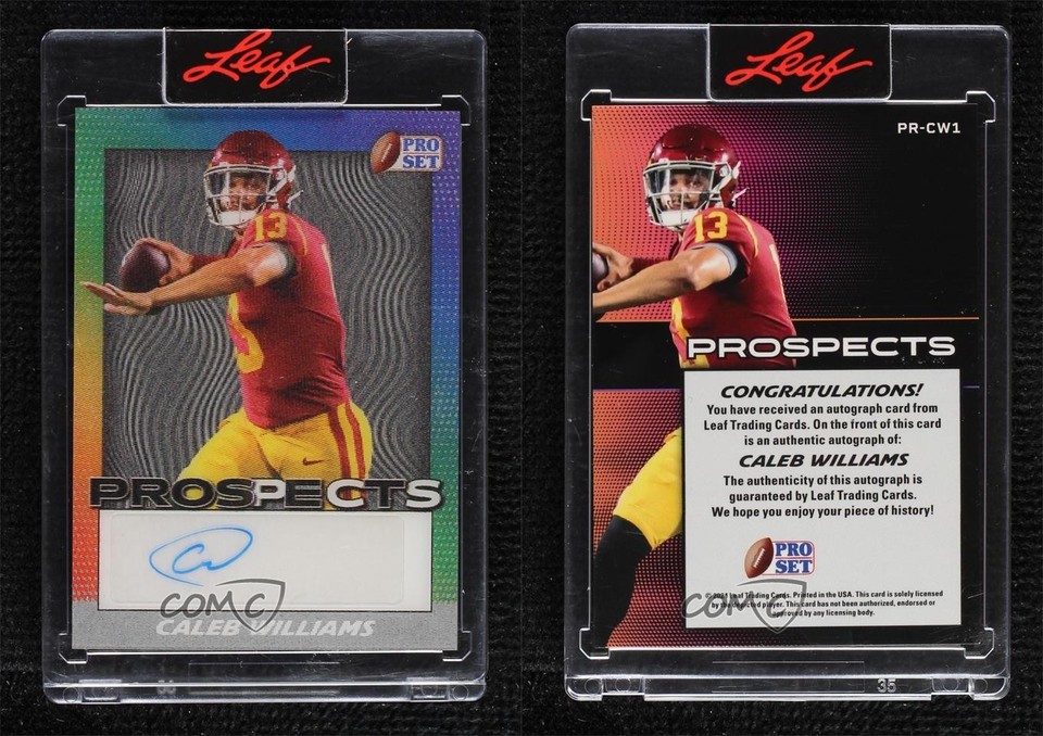 2024 Leaf Pro Set Metal Prospects Lenticular Caleb Williams #PR-CW1 ...