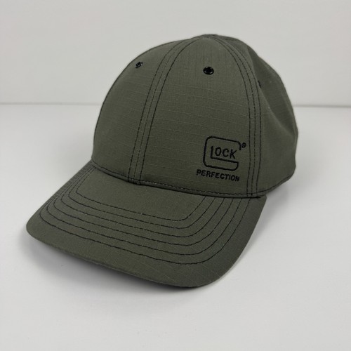 Glock Perfection OD Green Strap Back Dad Hat Cap Ripstop Embroidered | eBay