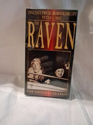 THE RAVEN (1963) VHS SEALED - 1993 - VINCENT PRICE BORIS KARLOFF Horror ...