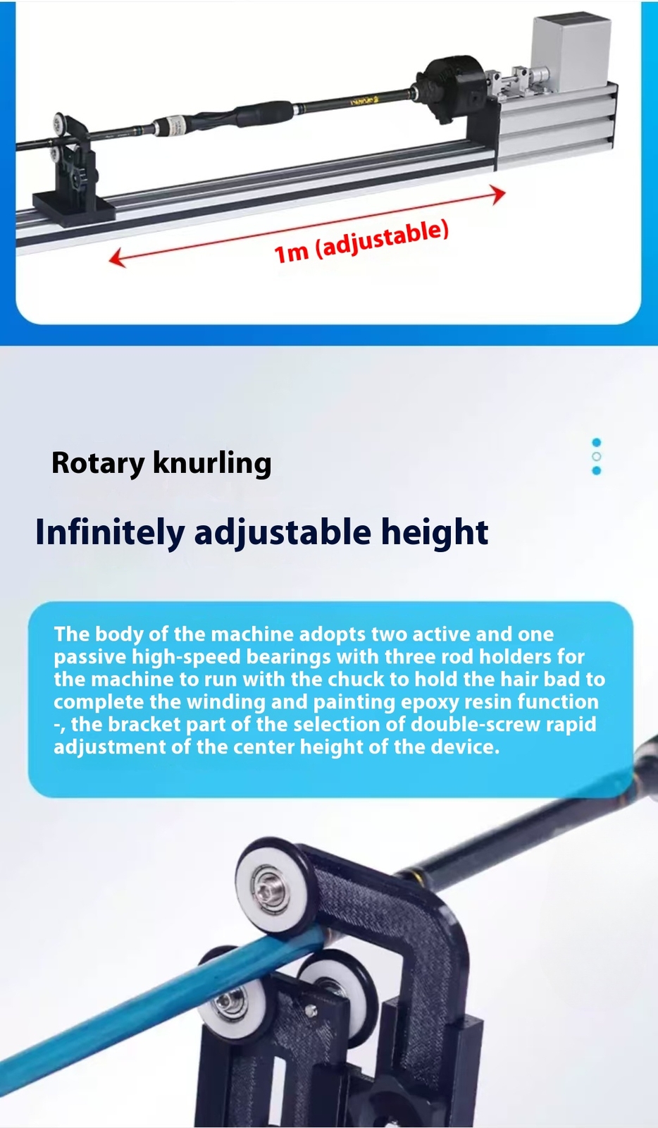 Portable Fishing Rod Winding Machine Epoxy Resin Rotating Gluing Tools ...