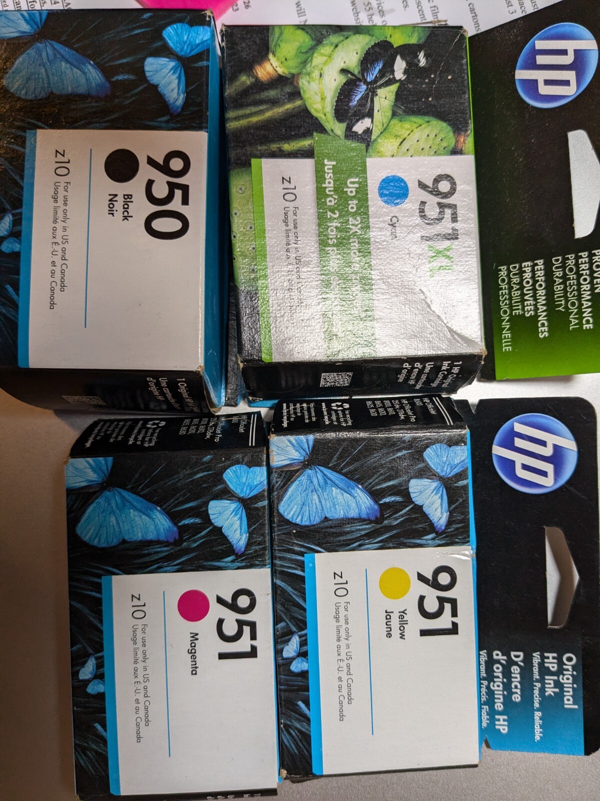 genuine hp 950 951 ink cartridges lot of 4 new | eBay
