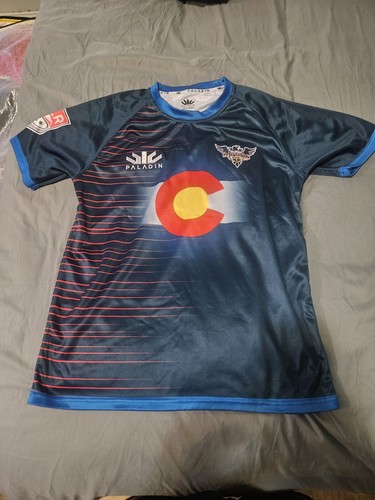 Paladin Colorado Raptors MLR Rugby Jersey Size Small Navy | eBay