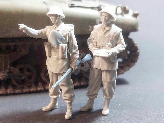 Panzer Art 1/35 British Infantry Normandy Set (2 Figures w/2 Head opt ...