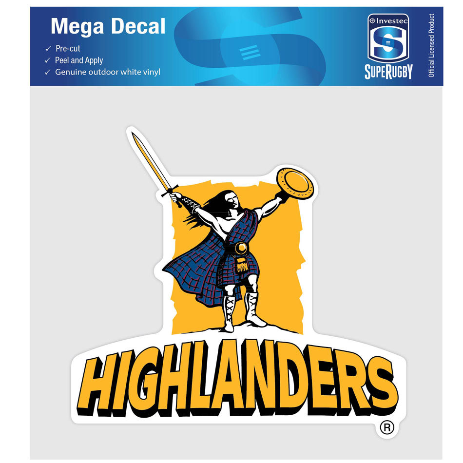 NZ Super Rugby Union Highlanders iTag Mega Car Decal Sticker | eBay ...