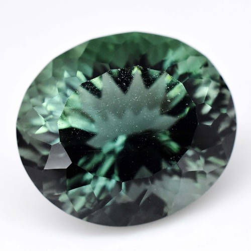 16.20 Ct Natural Green Pretty Hiddenite Concave Cut Certified Loose ...