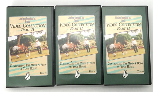 Controlling Mind Body of Your Horse Tapes 3, 4 and 6 [VHS] John Lyons ...