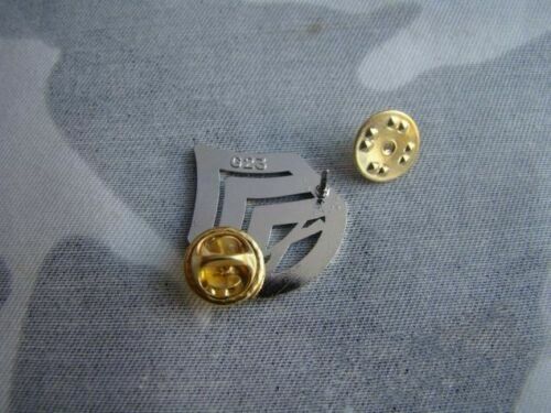 PAIR OF US USMC MARINE CORPS STAFF SERGEANT RANK METAL BADGE PIN SILVER ...