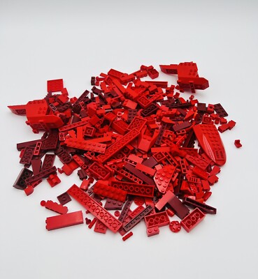RED LEGO 15 Ounce Lot Assorted Bricks & Mixed Accessories Two Red ...
