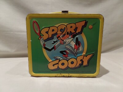 VINTAGE 1983 WALT DISNEY "SPORT GOOFY" METAL LUNCH BOX BY ALADDIN | eBay