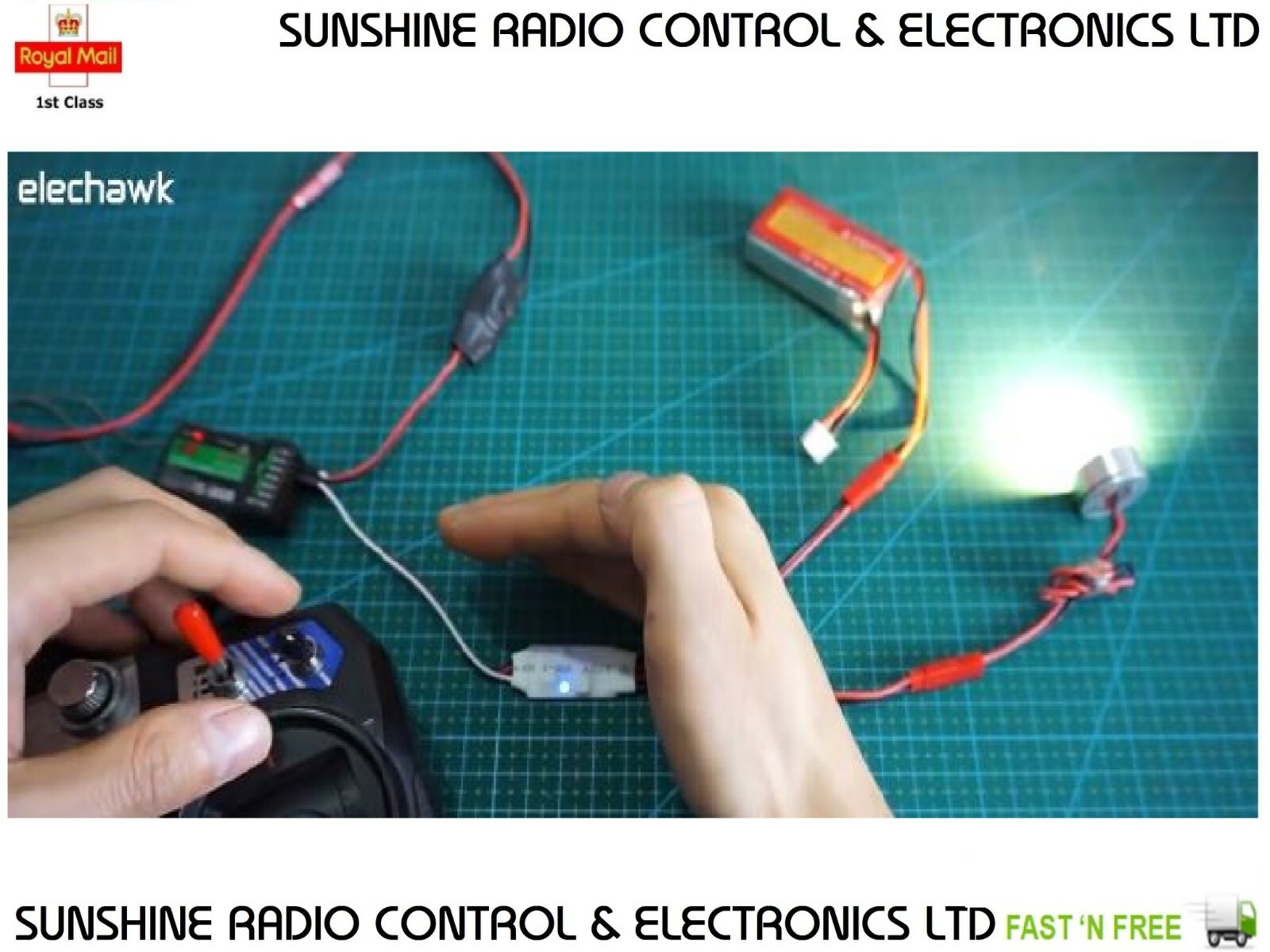 RC Receiver RX Controlled ON / OFF Switch 5AMP For Lights Drone Plane ...