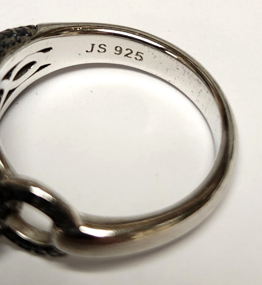 Affinity JS 925 Sterling Silver Blue Yellow Diamond Panther Jaguar Cat ...