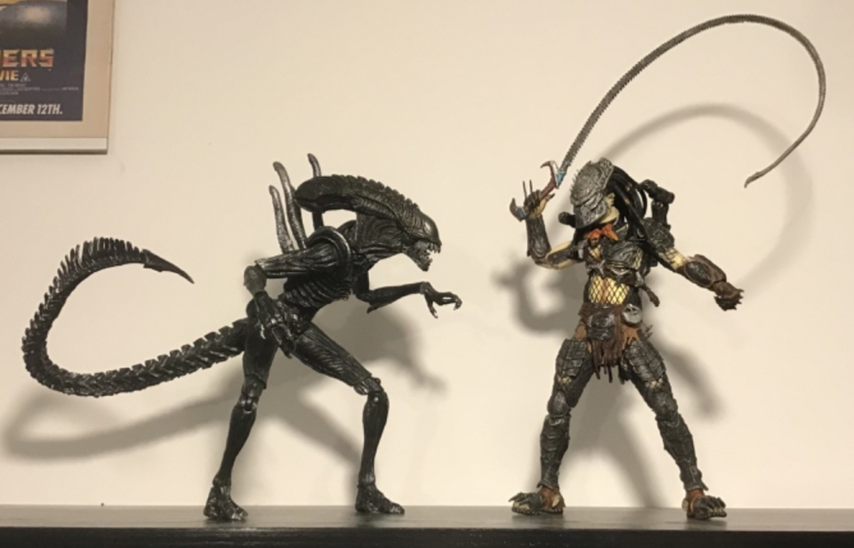 NECA aliens vs predator requiem CUSTOM figures predalien wolf warrior ...