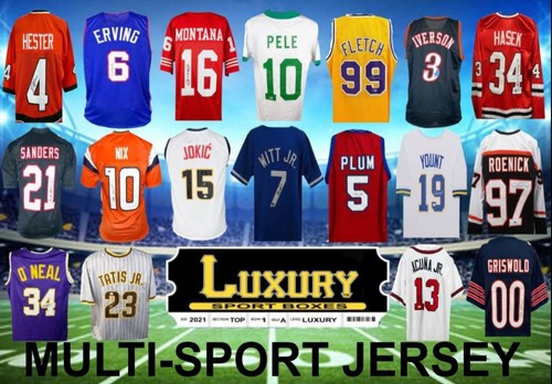LUXURY SPORT BOX MULTI JERSEY "F" LAST NAME LETTER 1 BOXBREK !!READ ...