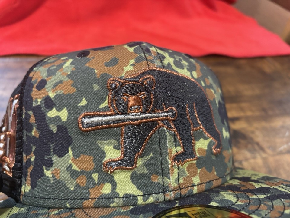 Yakima Bears Flecktarn Camo Black Mesh New Era Fitted 7 3/4 Gray AZ ...