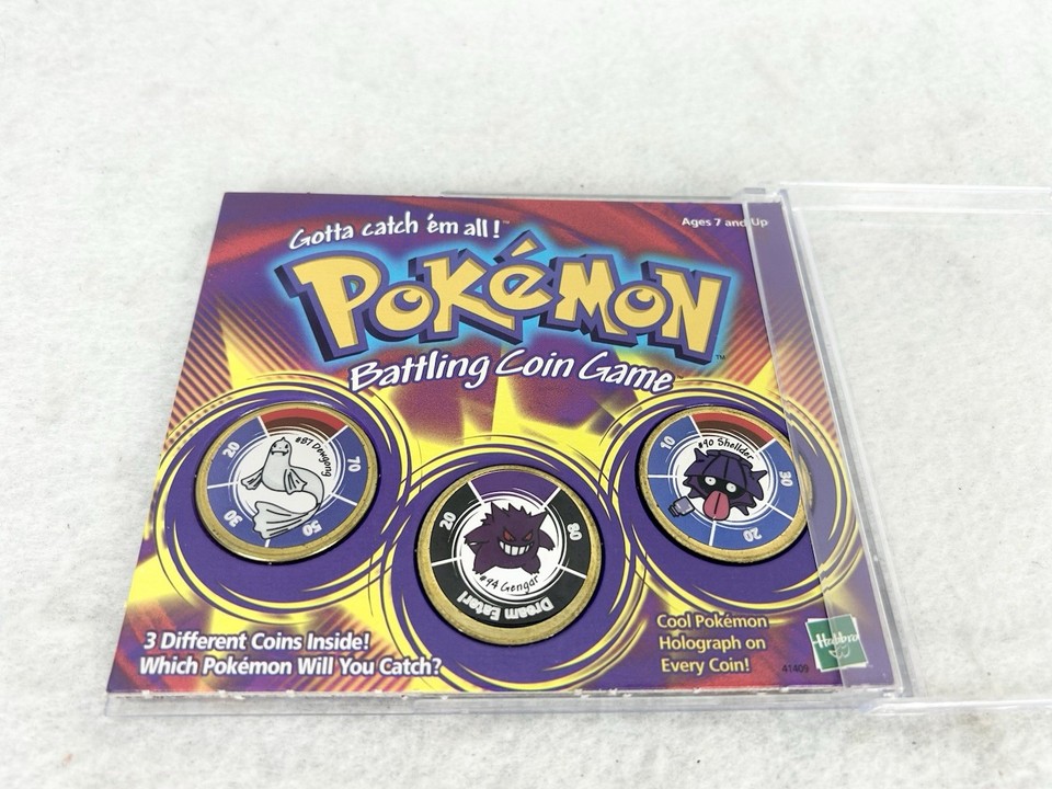 1999 Hasbro Pokemon Battling Coin Game Gengar Dewgong Shellder | eBay