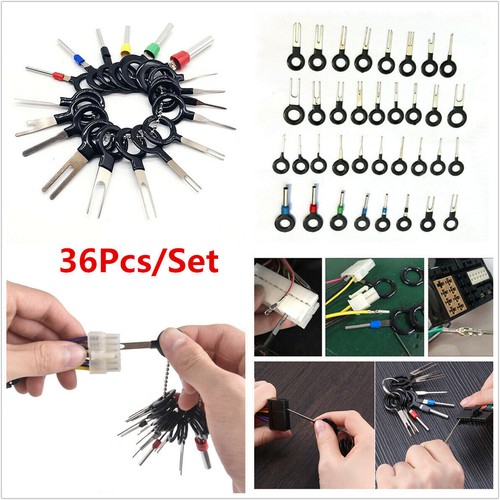 36pc Motorcycle ATV Plug Terminal Extraction Connector Pin Extractor ...