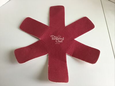 Pampered Chef 16" Cranberry Color Cookware Protector / Separator for ...